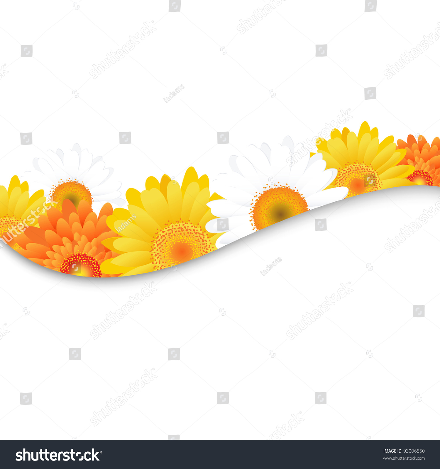 Colorful Gerber Poster Vector Illustration Stock Vector (Royalty Free ...