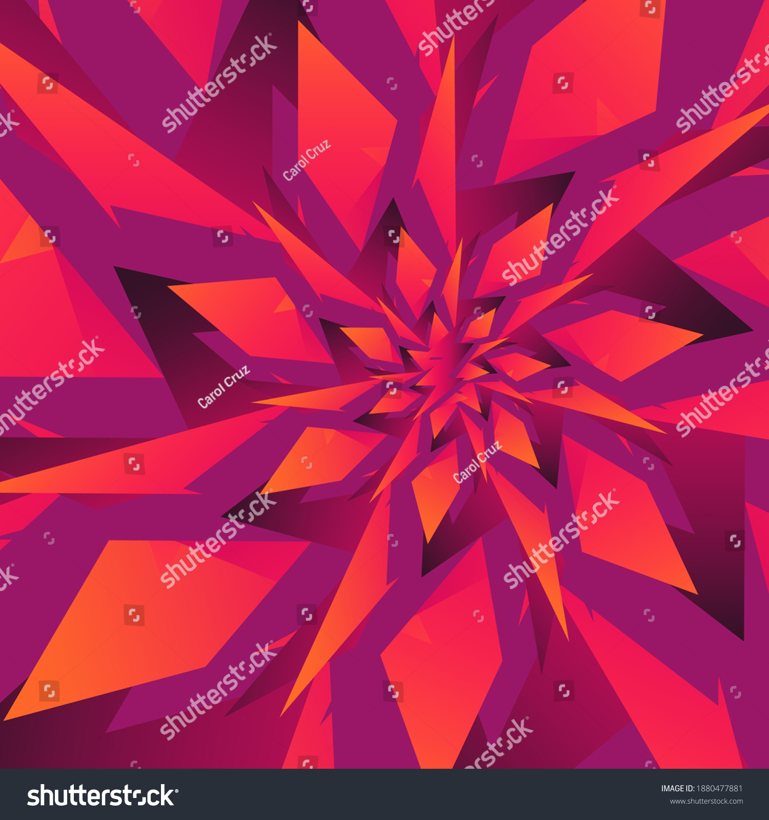 Colorful Gradient Distorted Shapes Abstract Vector Stock Vector ...