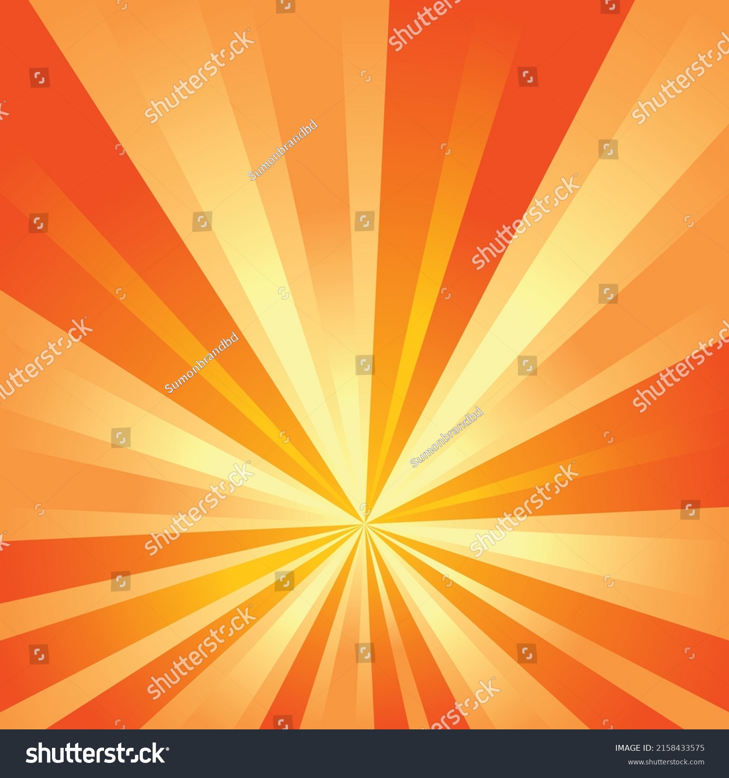 Colorful Gradient Sun Ray Background Design Stock Vector (Royalty Free ...