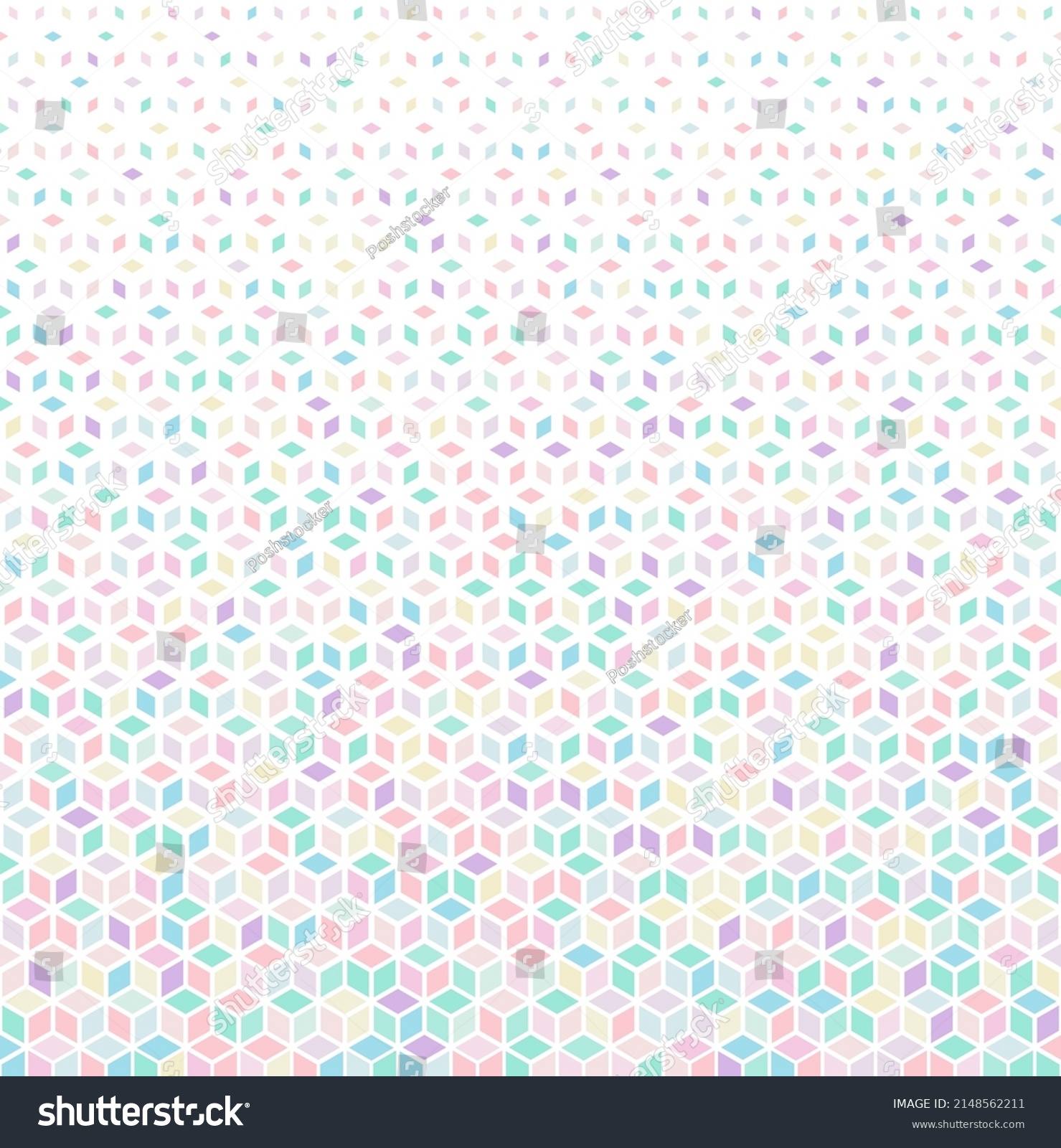 Colorful Halftone Pattern On White Background Stock Vector (Royalty ...