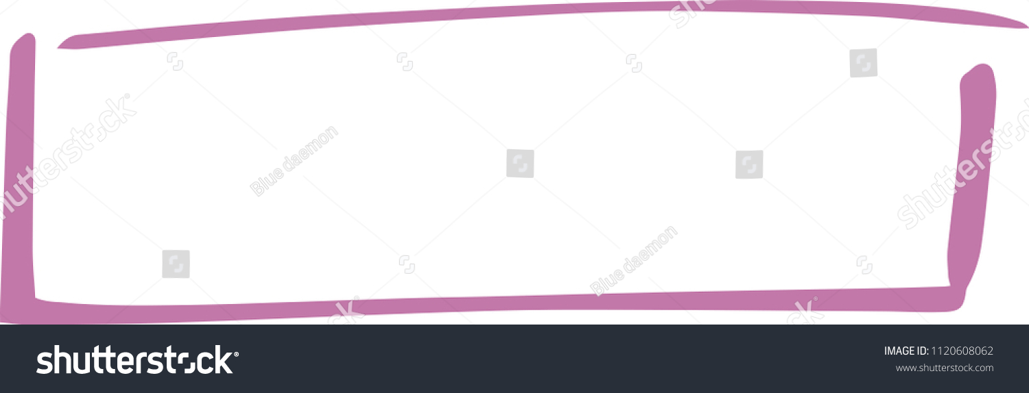 Colorful Handdrawn Rectangular Frame Stock Vector (Royalty Free) 1120608062