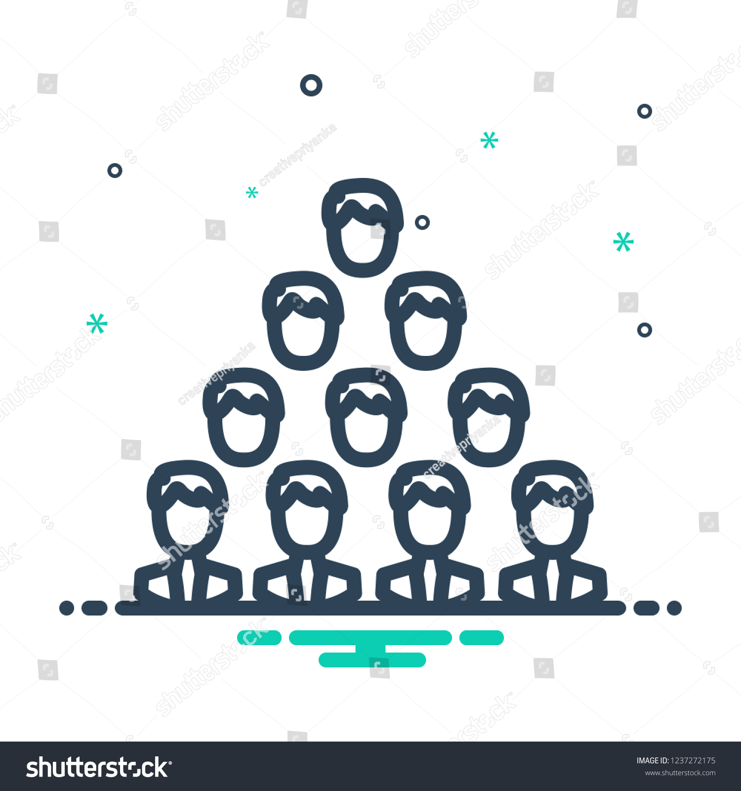 Colorful Icon Team Building: เวกเตอร์สต็อก (ปลอดค่าลิขสิทธิ์ ...