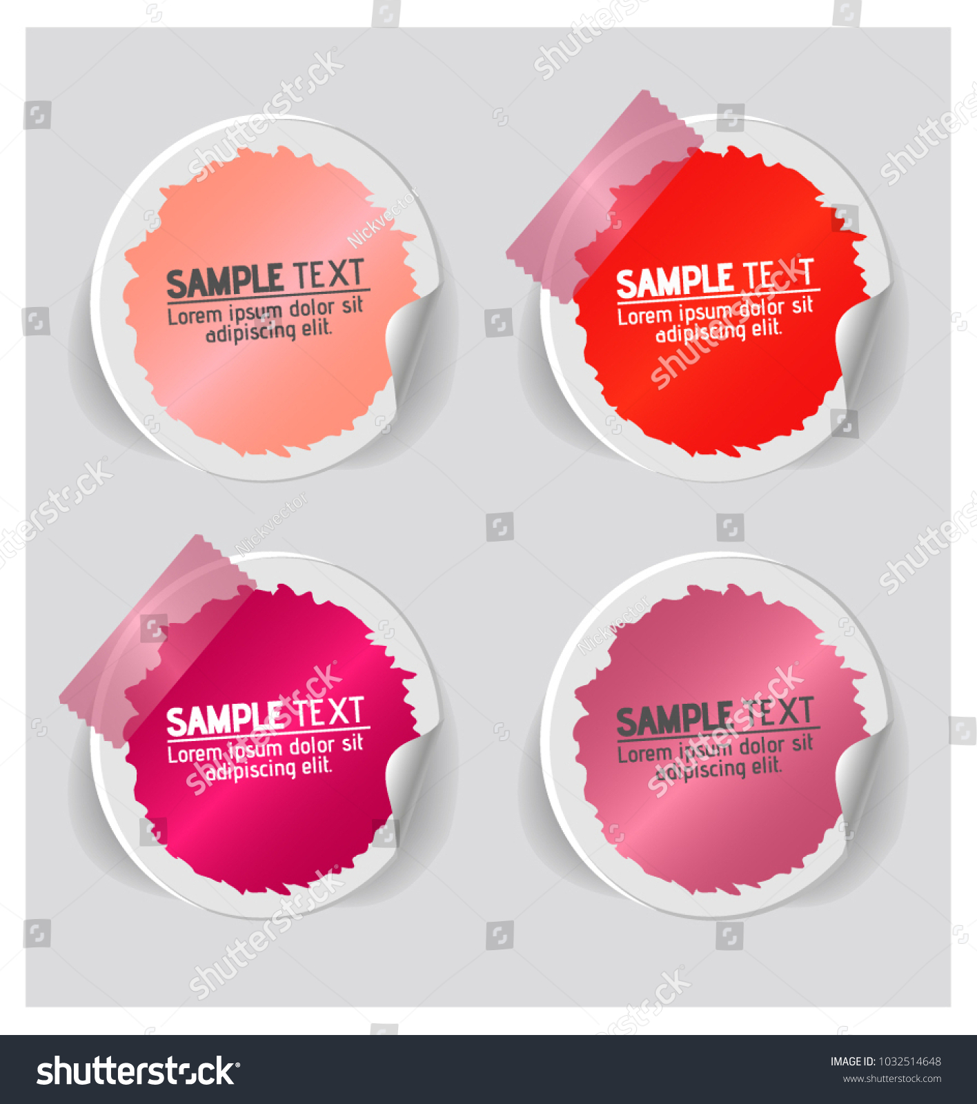 Colorful Label Paper Brush Stroke Vector Stock Vector (Royalty Free ... Colorful Label Paper Brush Stroke Vector Stock Vector (Royalty Free ...