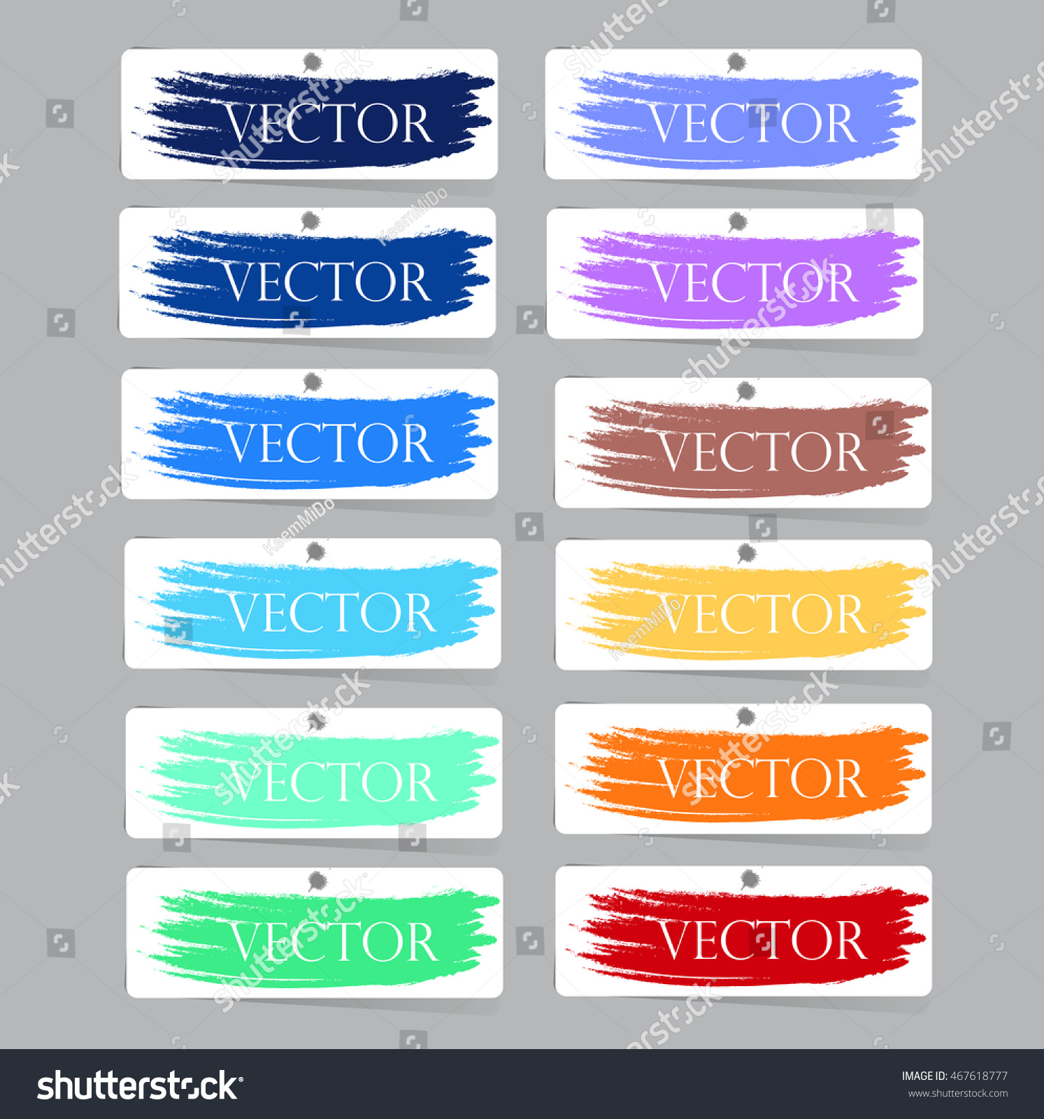 Colorful Label Paper Brush Stroke Vintage Stock Vector (Royalty Free ... Colorful Label Paper Brush Stroke Vintage Stock Vector (Royalty Free ...