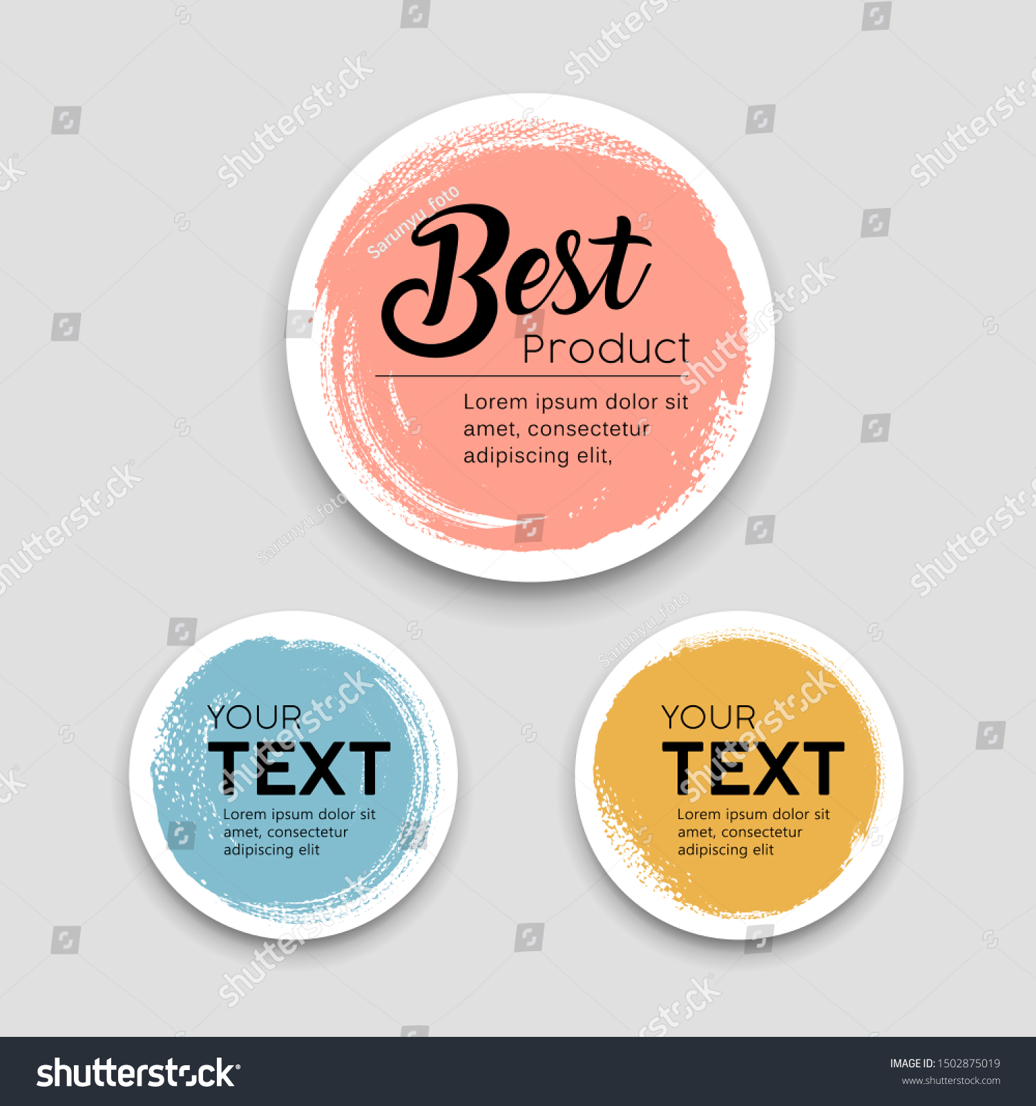 312,753 Round Sticker Design Images, Stock Photos & Vectors | Shutterstock
