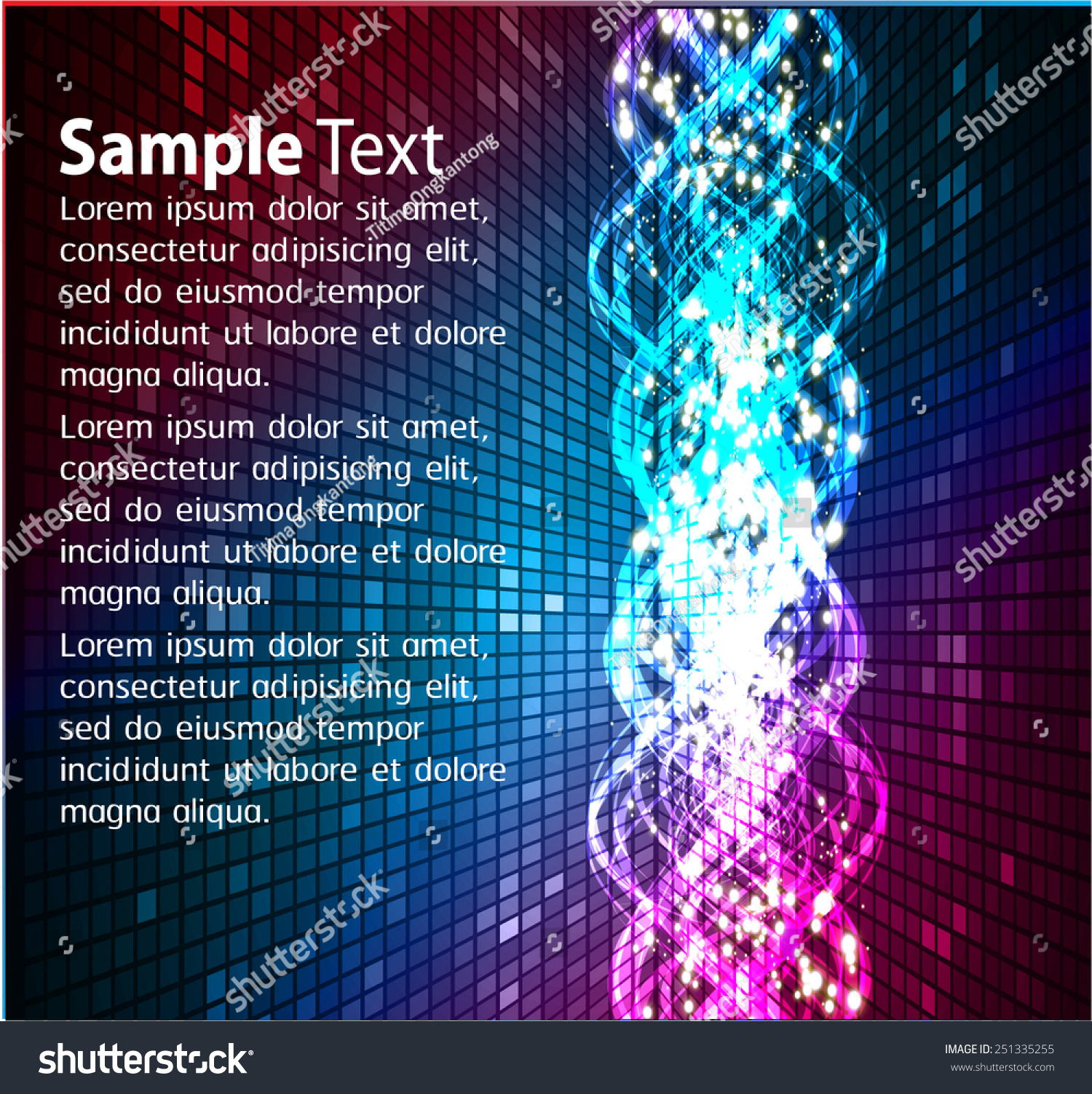 Colorful Light Abstract Technology Background Computer Stock Vector ...