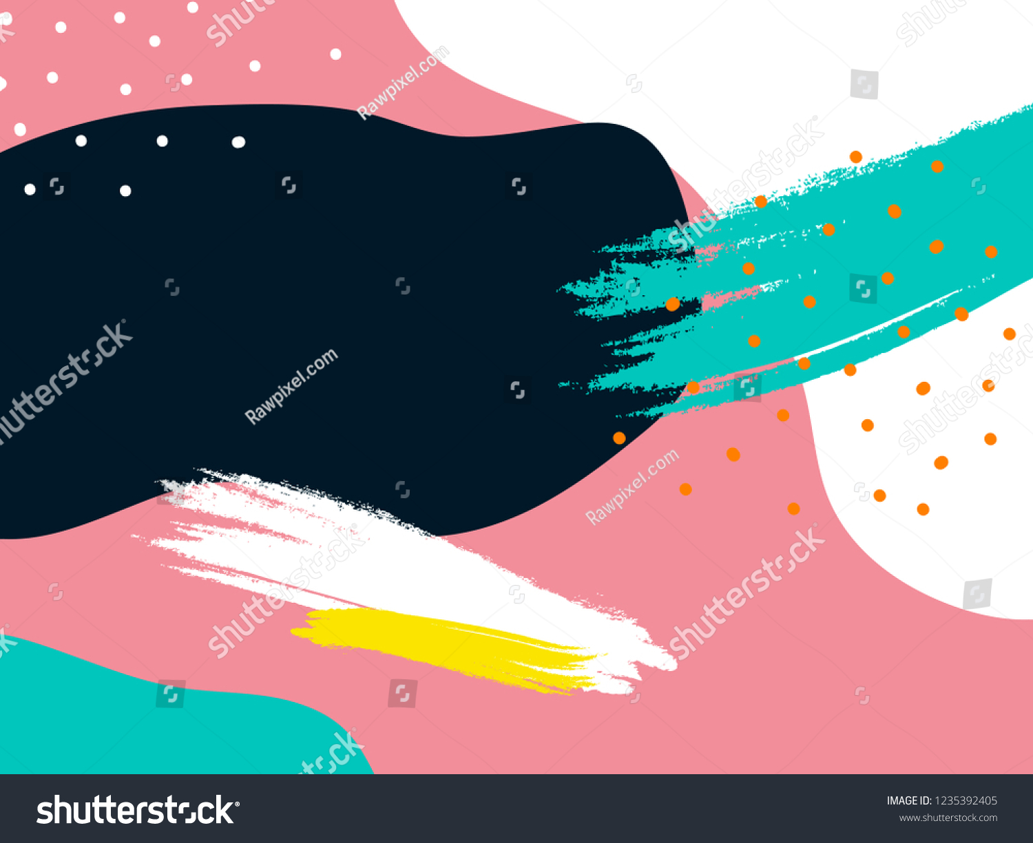 Colorful Memphis Design Background Vector Stock Vector (Royalty Free ...