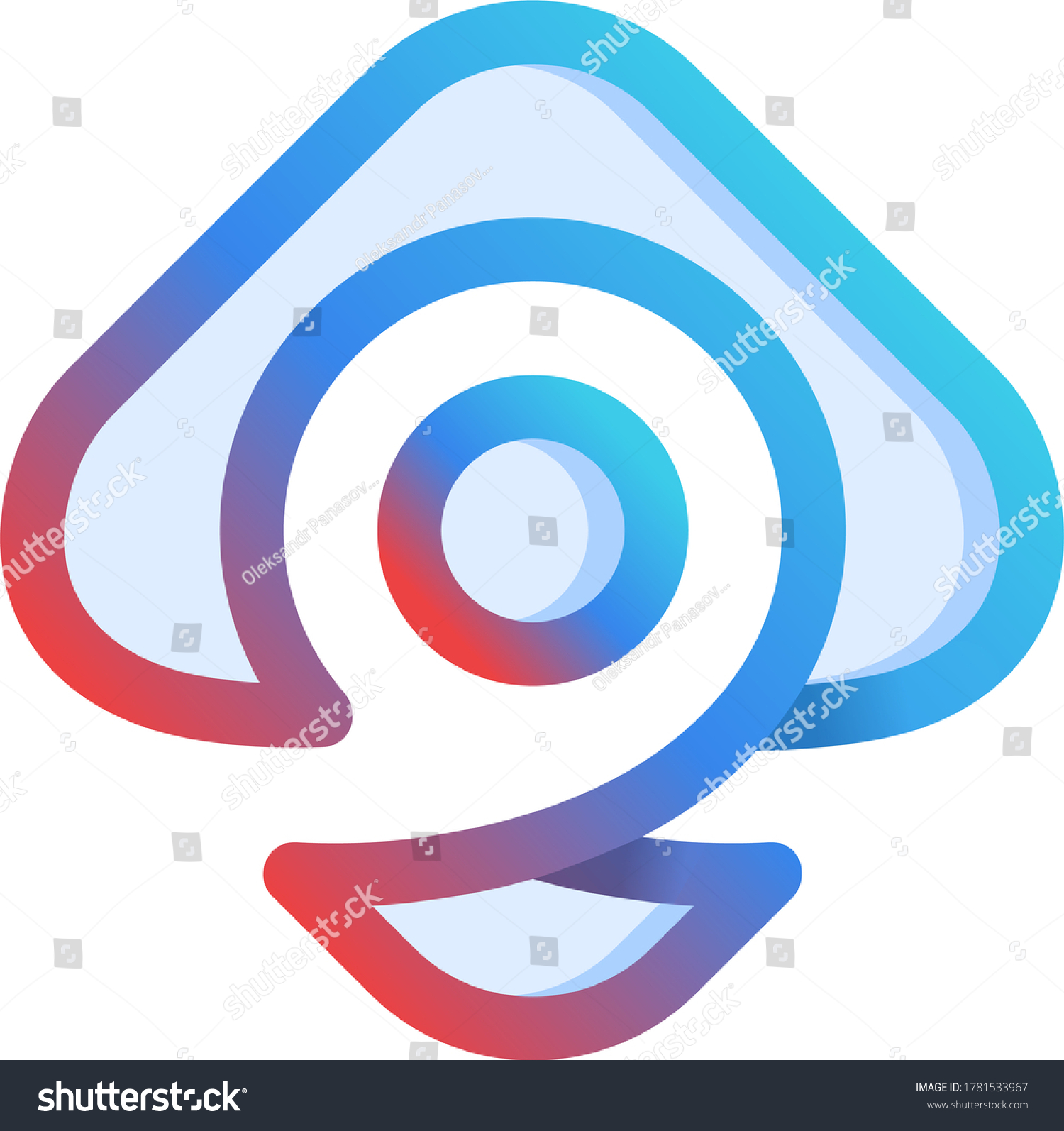 Colorful Mobile App Icon Template Stock Vector (Royalty Free ...
