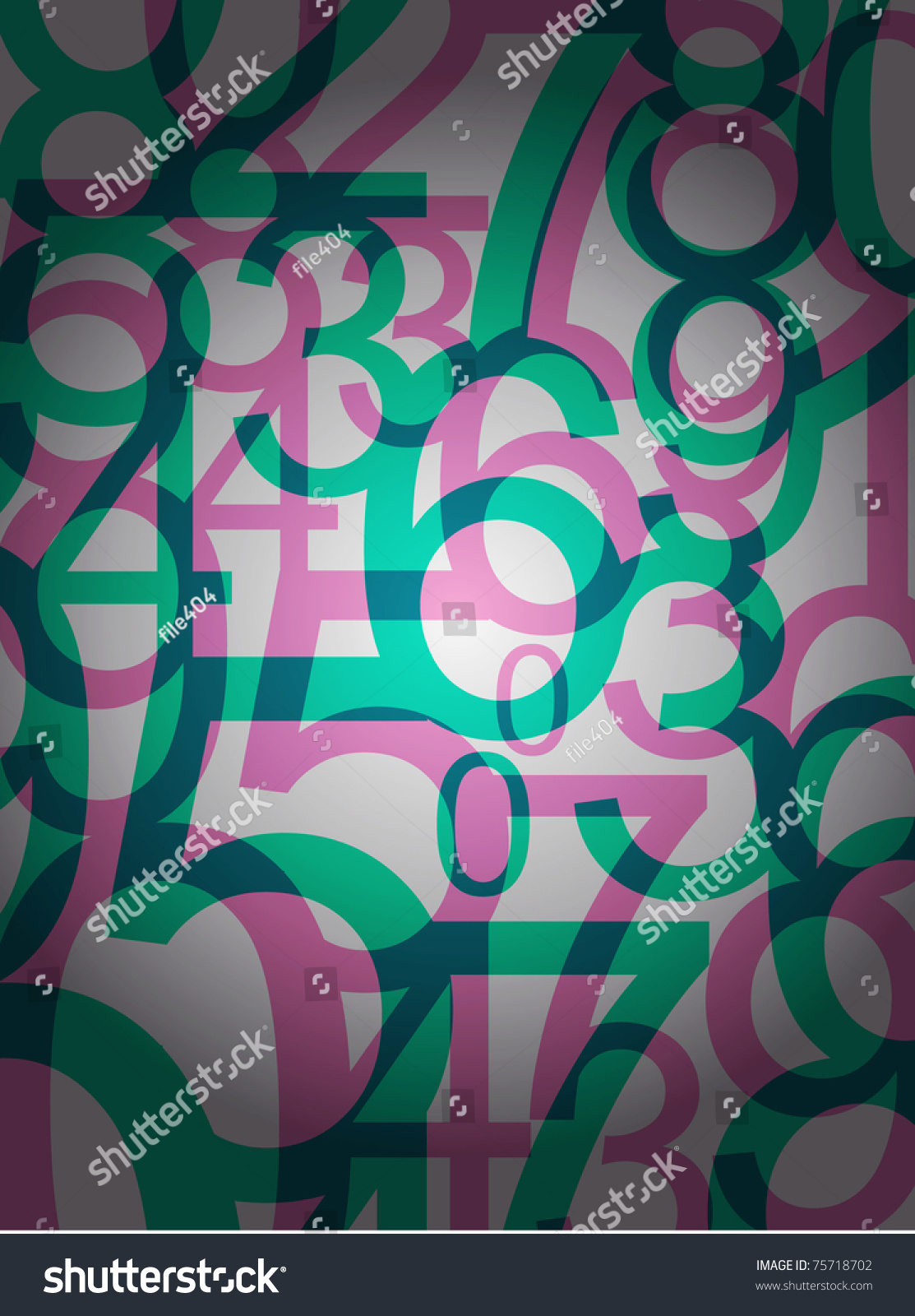Colorful Numbers Abstract Background: เวกเตอร์สต็อก (ปลอดค่าลิขสิทธิ์ ...