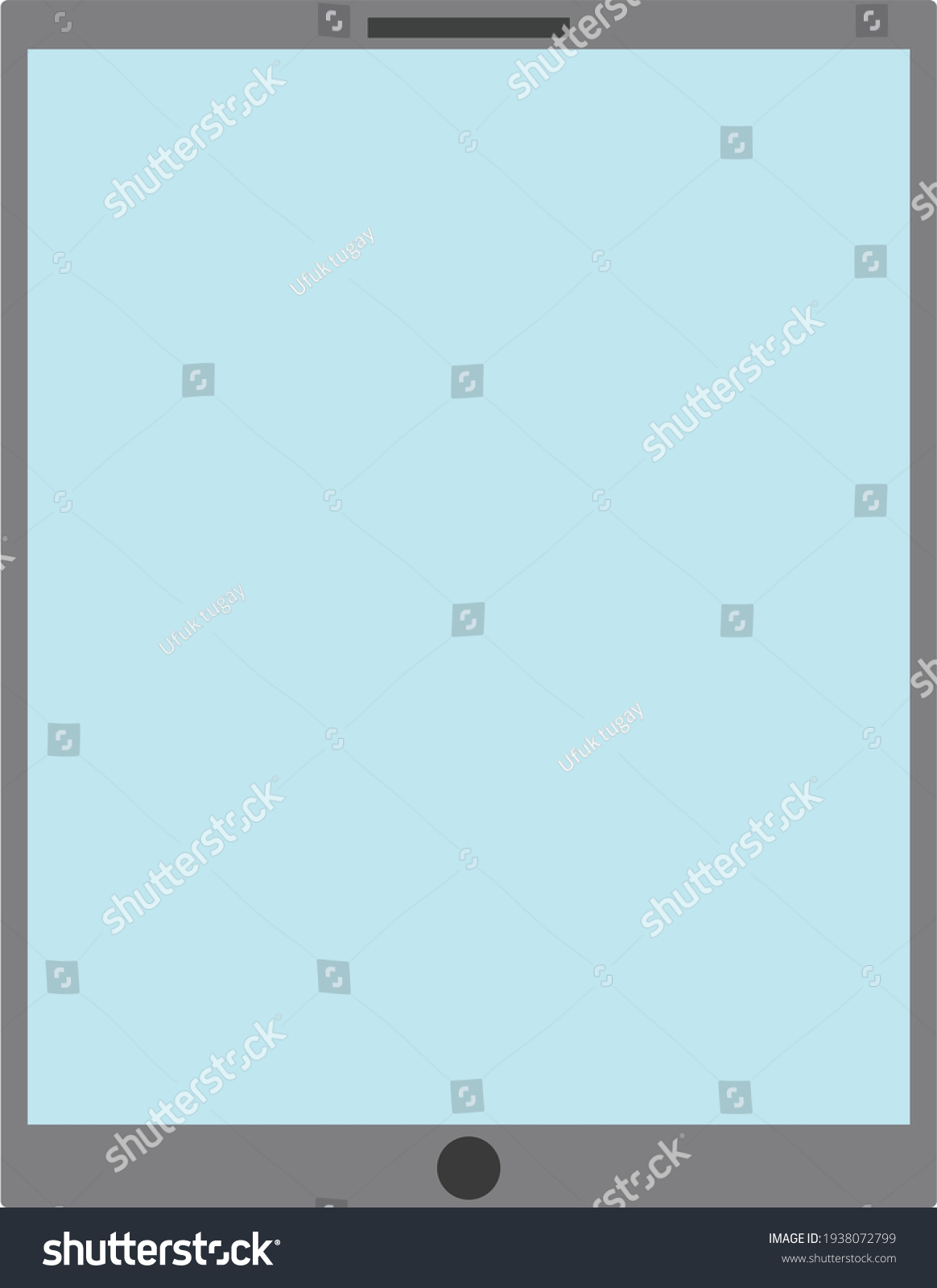 Colorful Object Vector Tablet Illustration Stock Vector (Royalty Free ...