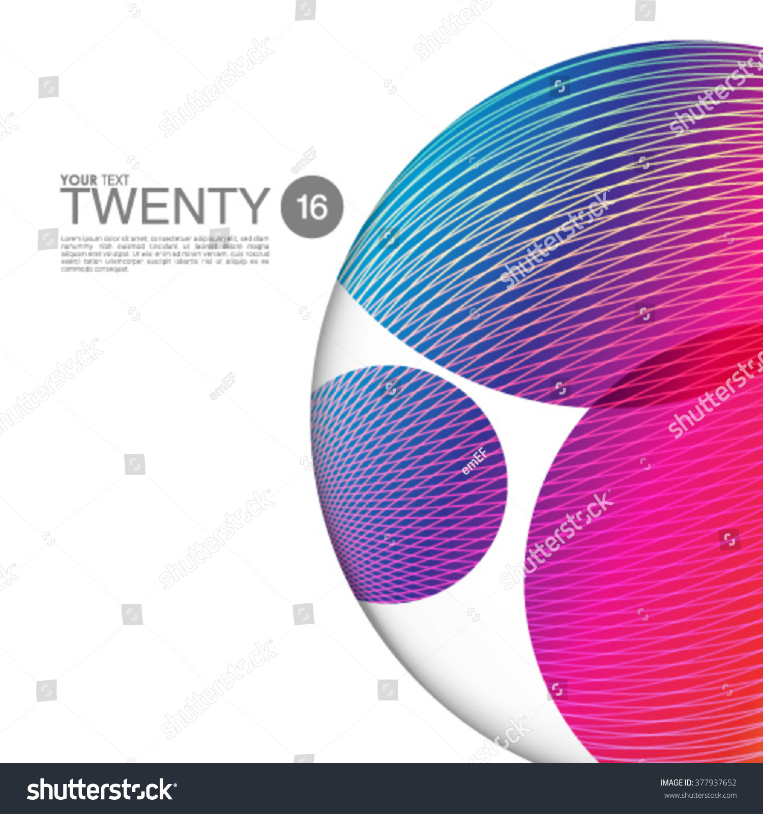 Colorful Overlapping Circles Design Background Stock Vector (Royalty ...