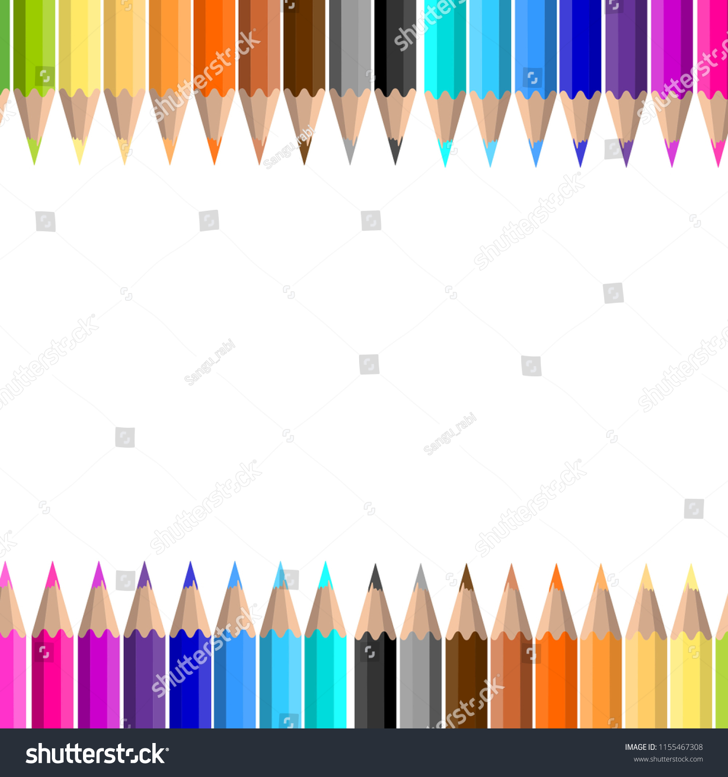 Colorful Pencil Background Vector Stock Vector (Royalty Free ...