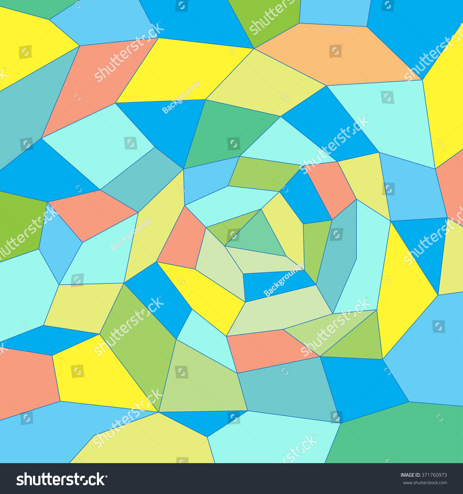 Colorful Polygon Background Stock Vector (Royalty Free) 371760973 ...