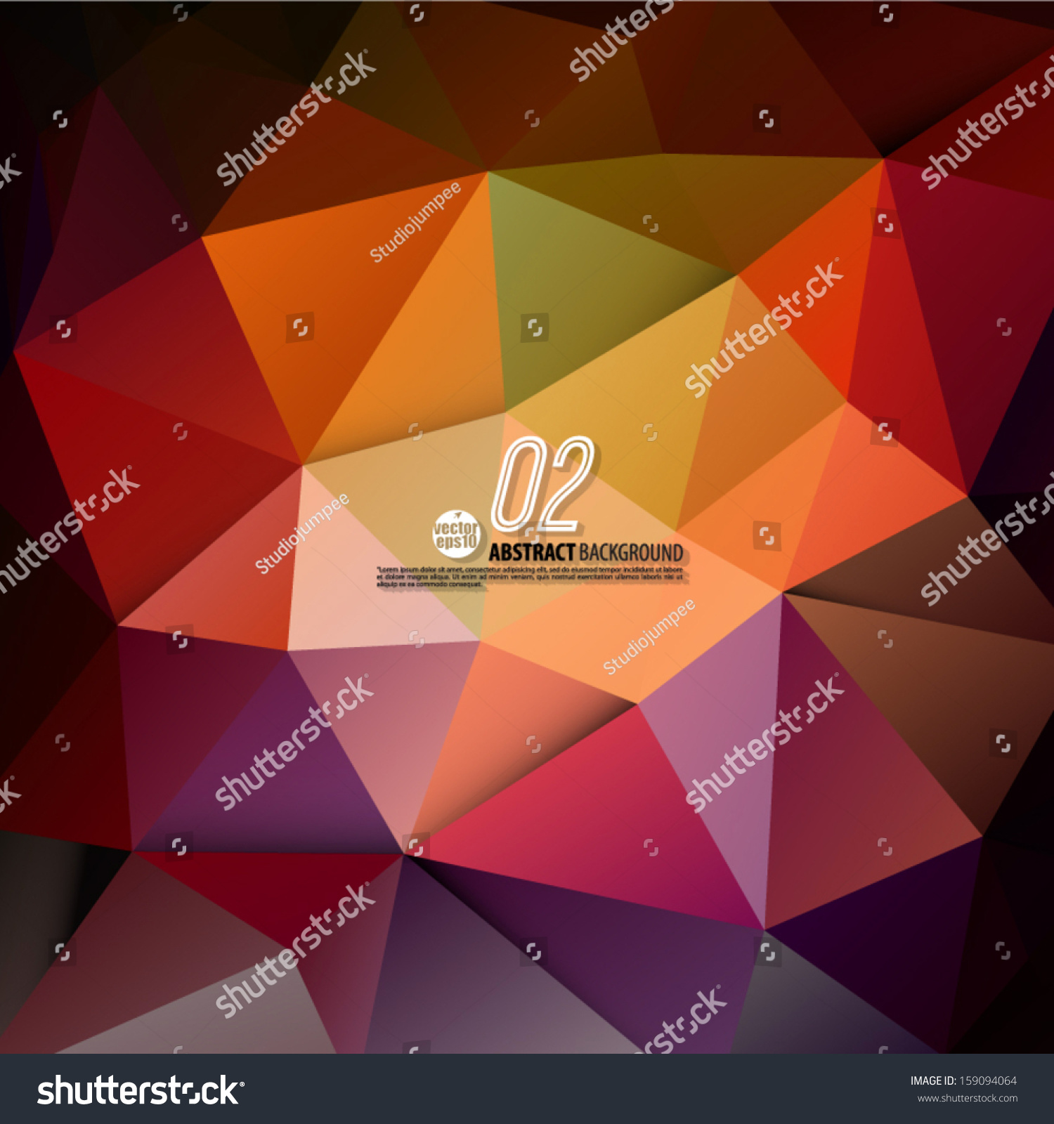 Colorful Polygon Background Vector Illustration Stock Vector (Royalty ...