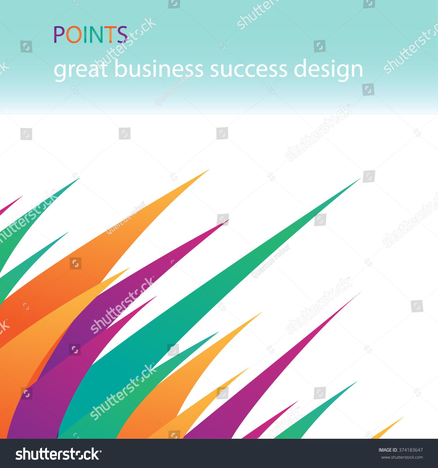 Colorful Presentation Template Design Vector Illustration Stock Vector ...