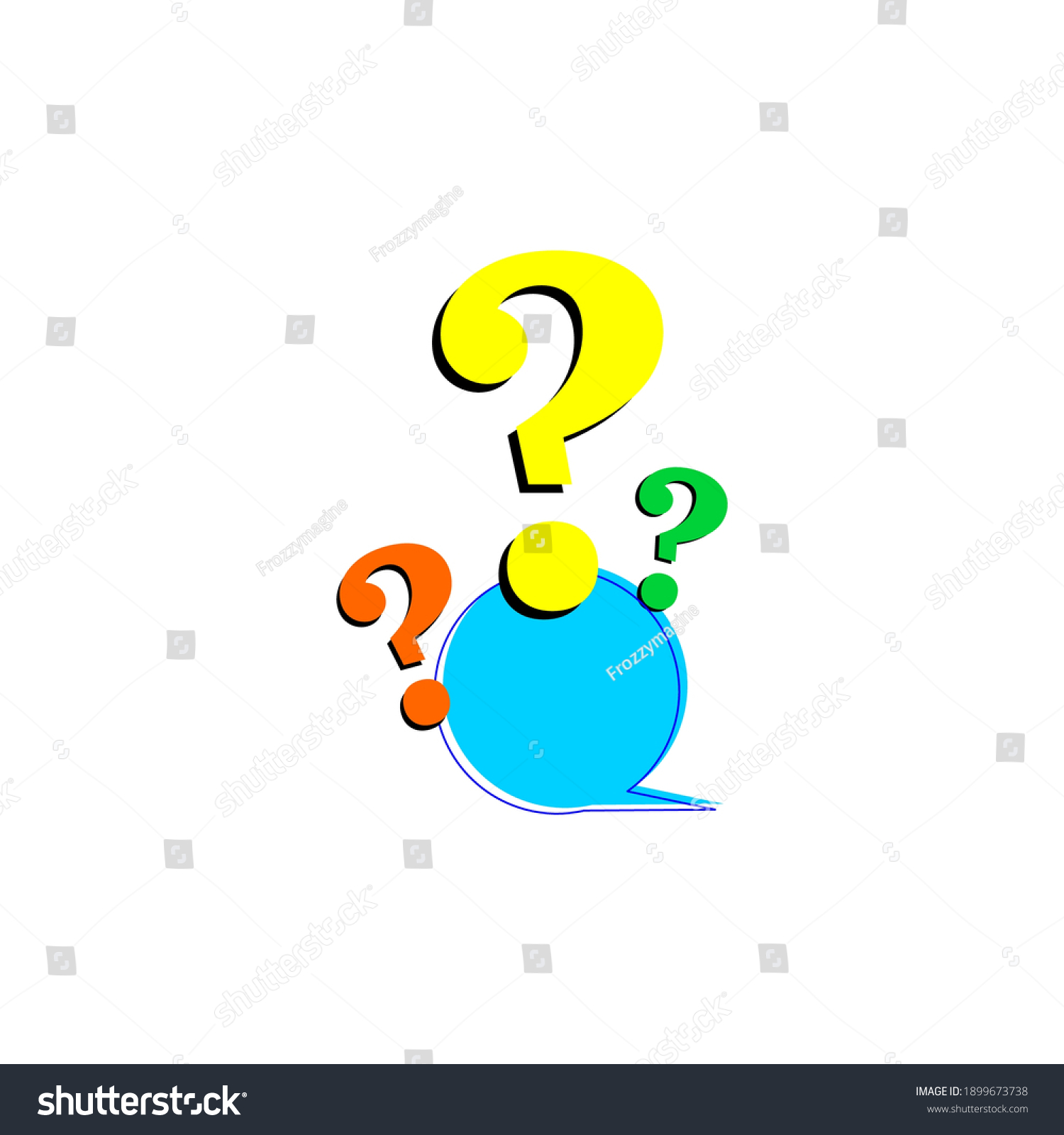 Colorful Question Mark Vector Graphics Stock Vector (Royalty Free ...