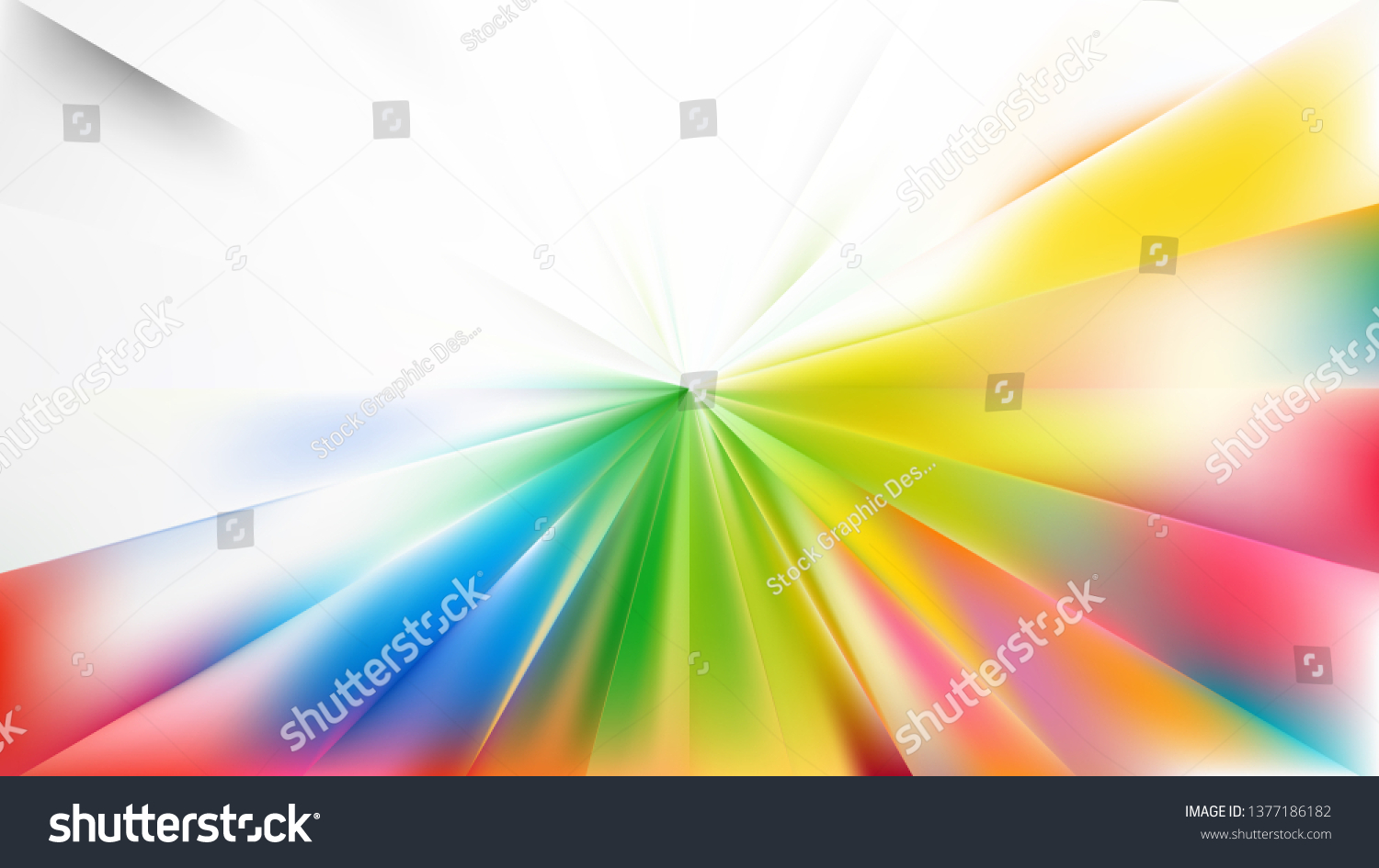 Colorful Radial Stripes Background Vector Stock Vector (Royalty Free ...