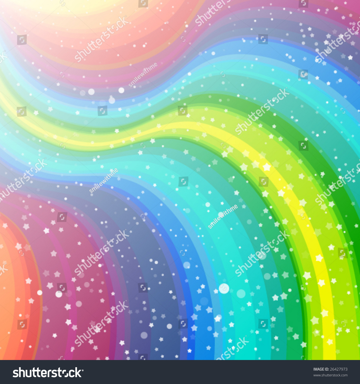 Colorful Rainbow Background Vector Stock Vector (Royalty Free) 26427973