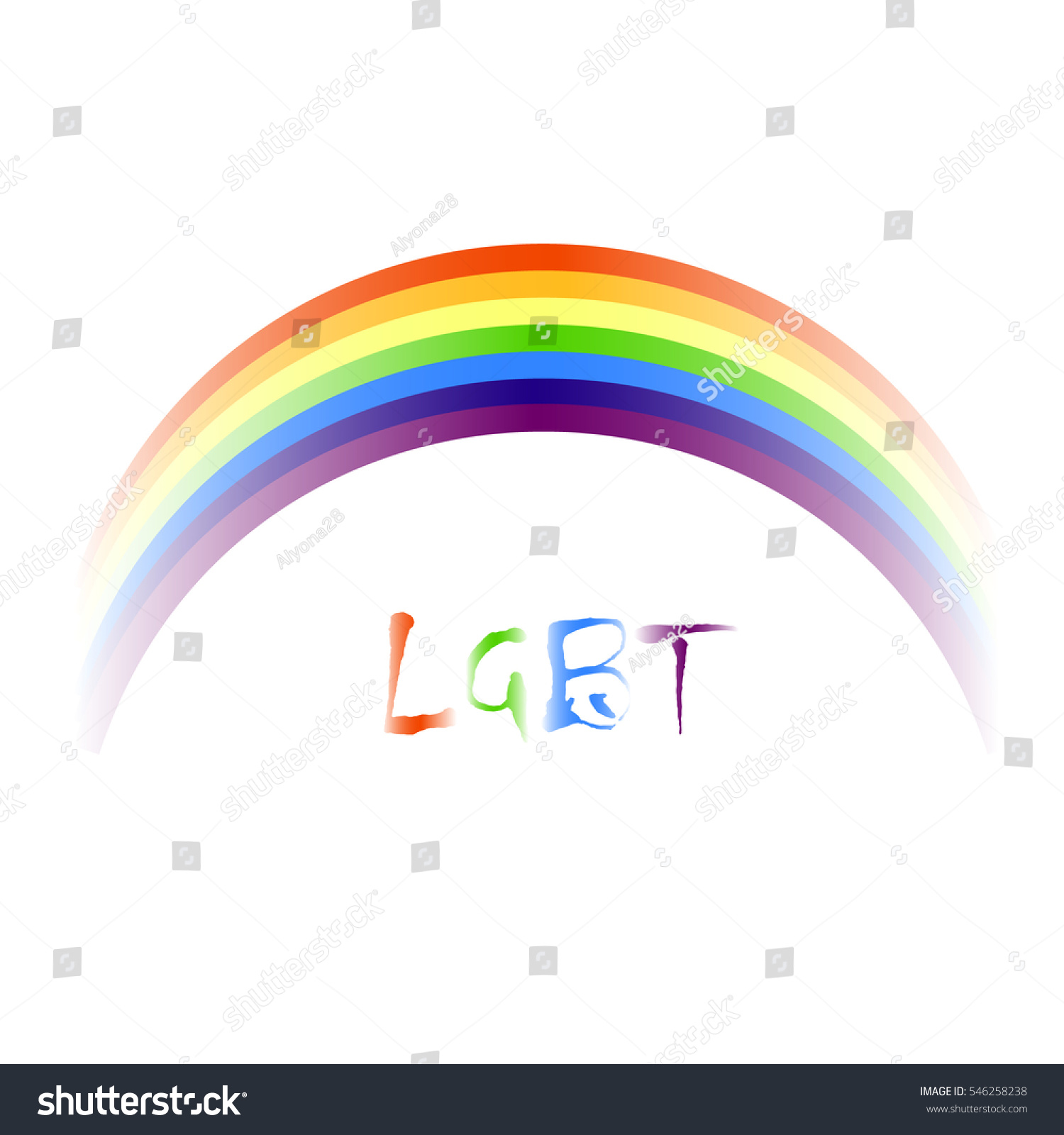 Colorful Rainbow Design Element Stock Vector (Royalty Free) 546258238 ...