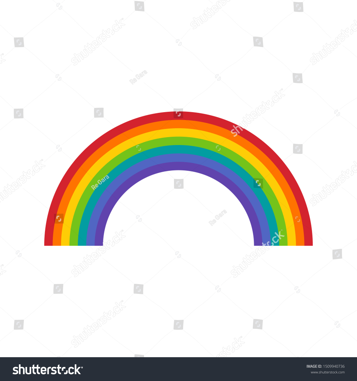 Colorful Rainbow Design Vector Illustration: เวกเตอร์สต็อก (ปลอดค่า ...