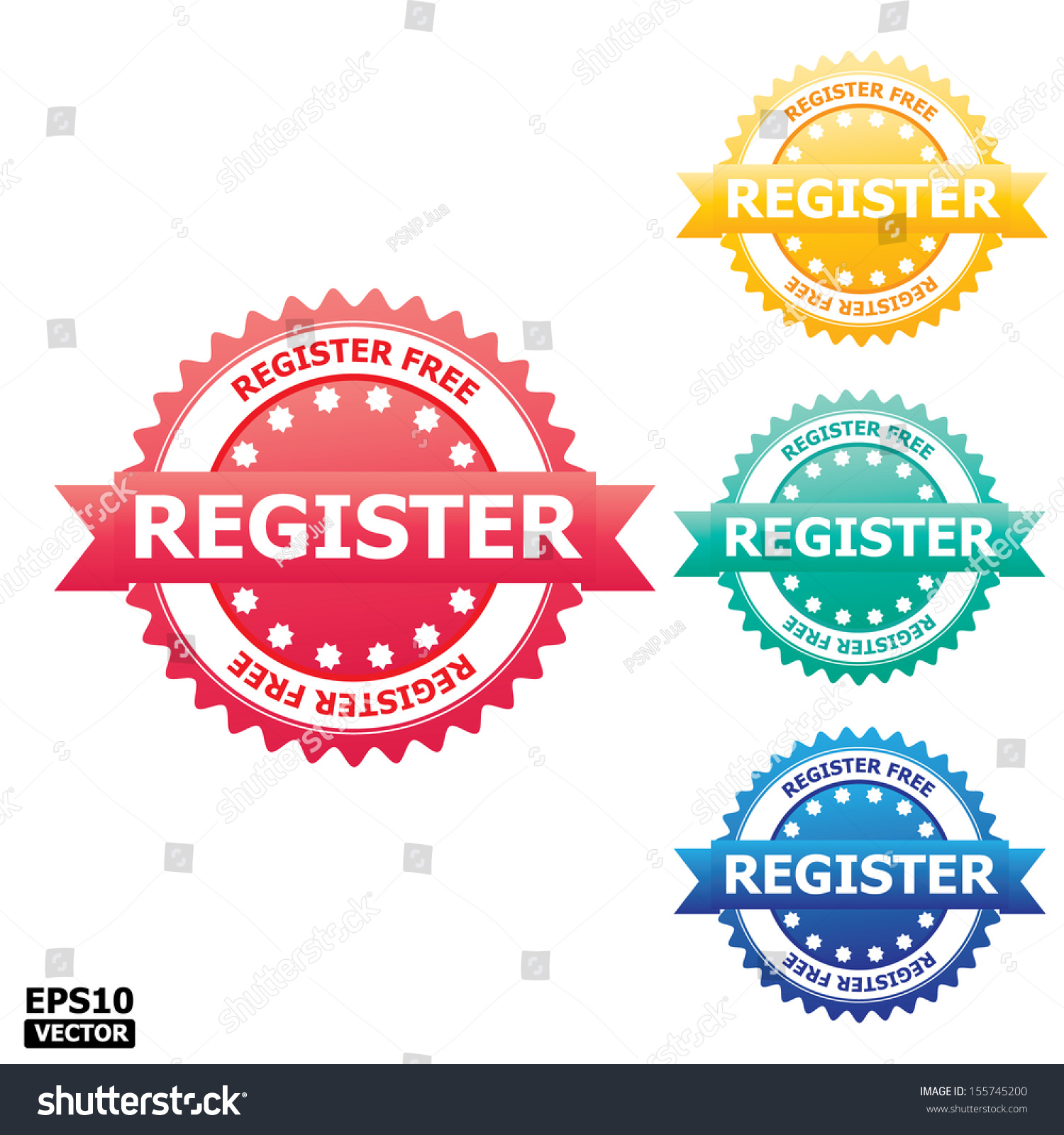 Colorful Register Sing Eps10 Vector Stock Vector (Royalty Free ...