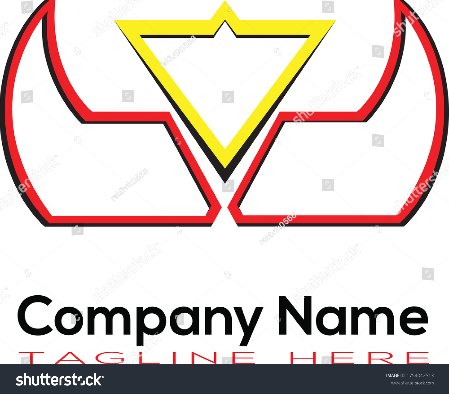 Colorful Shape Based Logo Design Stock Vector (Royalty Free) 1754042513 ...