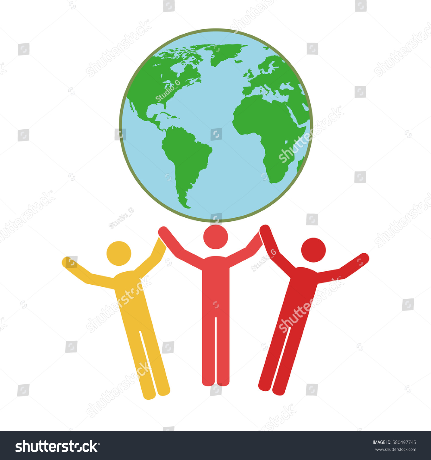 Colorful Silhouette Group Men Earth World: เวกเตอร์สต็อก (ปลอดค่า ... Colorful Silhouette Group Men Earth World: เวกเตอร์สต็อก (ปลอดค่า ...