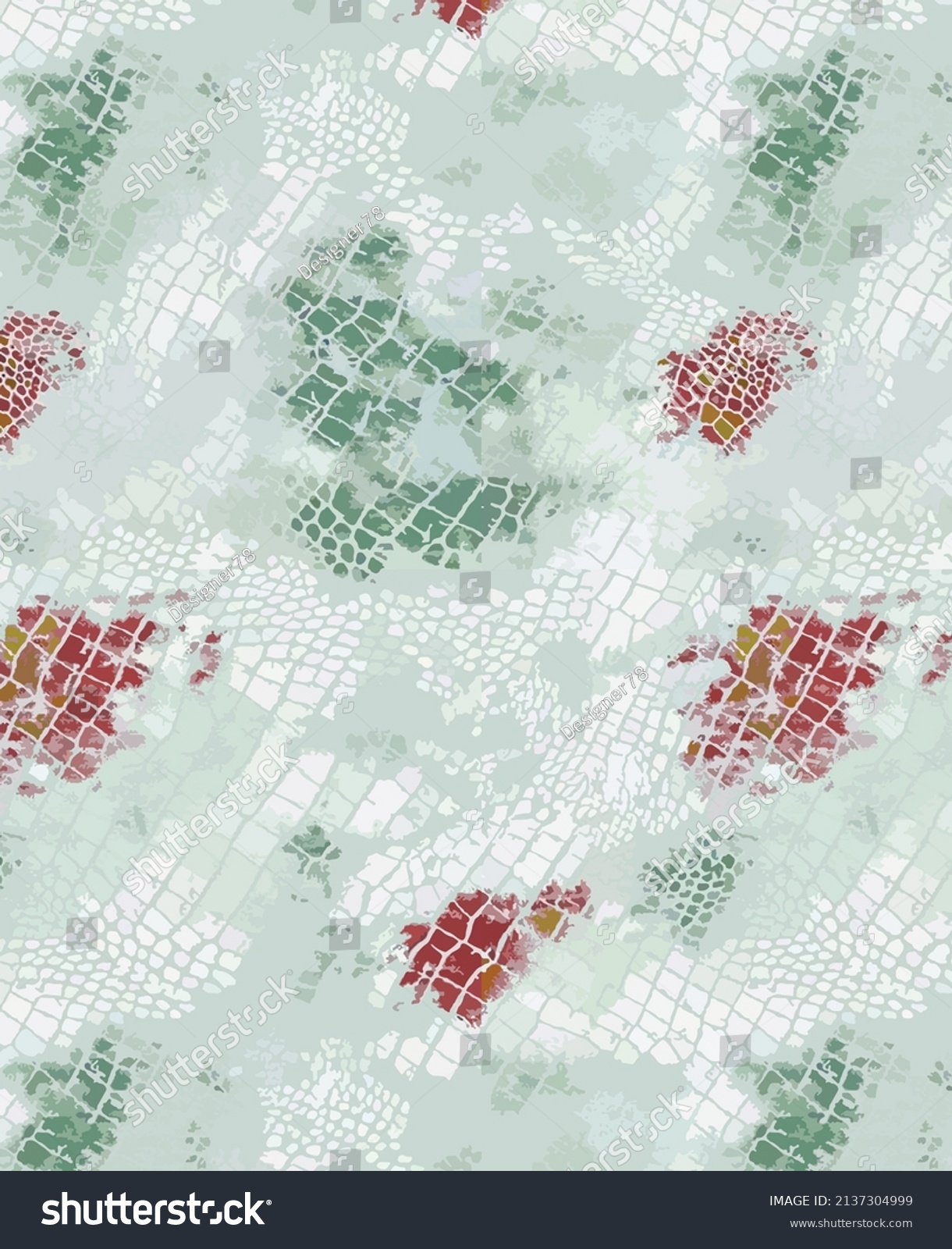 Colorful Snake Texture Pattern Carpet Design Stock Vector (Royalty Free ...