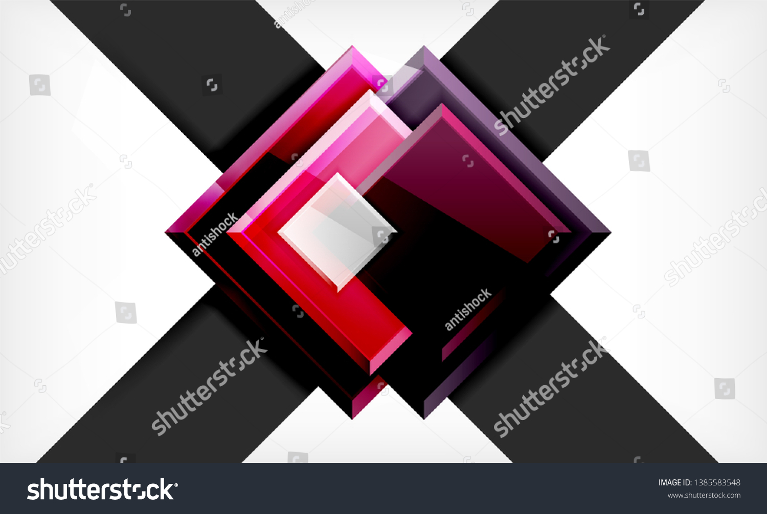 Colorful Square Rectangle Blocks Background Vector Stock Vector ...