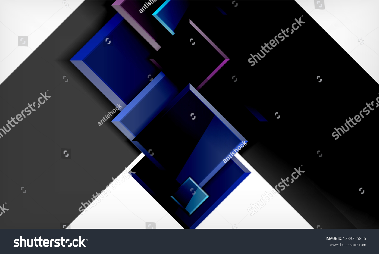 Colorful Square Rectangle Blocks Background Vector Stock Vector ...