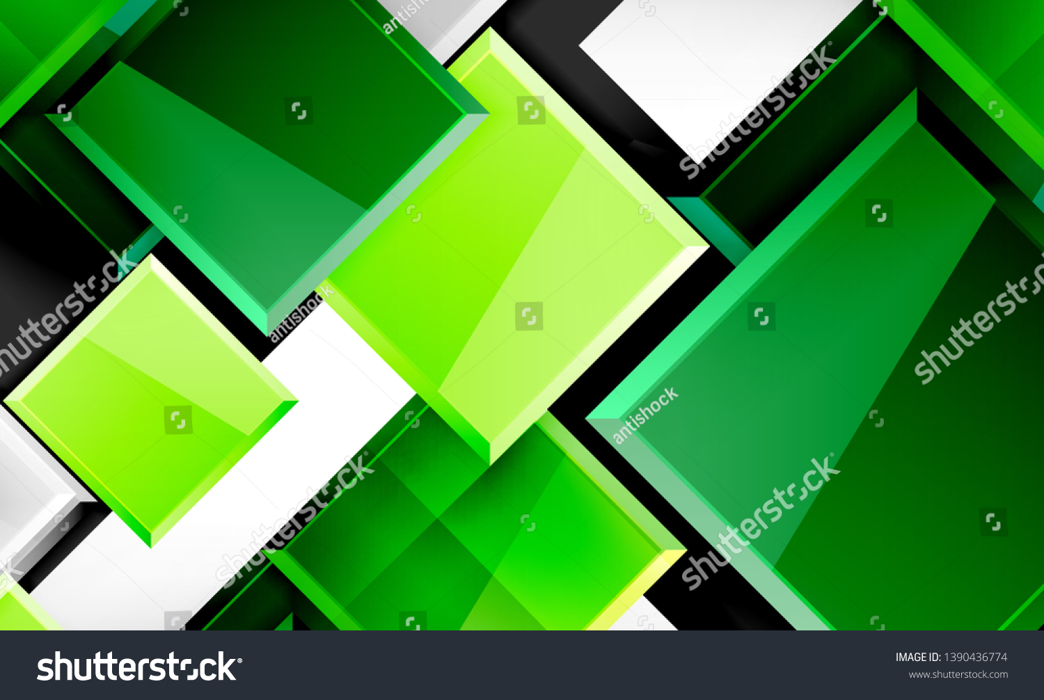 Colorful Square Rectangle Blocks Background Vector Stock Vector ...