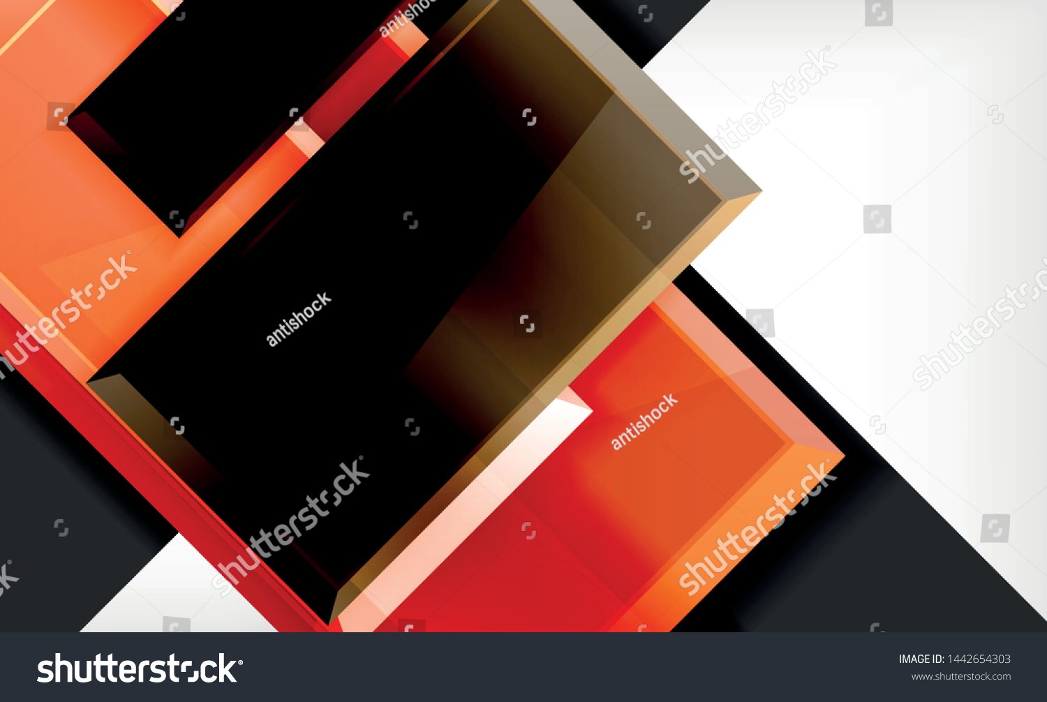 Vektor Stok Colorful Square Rectangle Blocks Background Vector (Tanpa ...