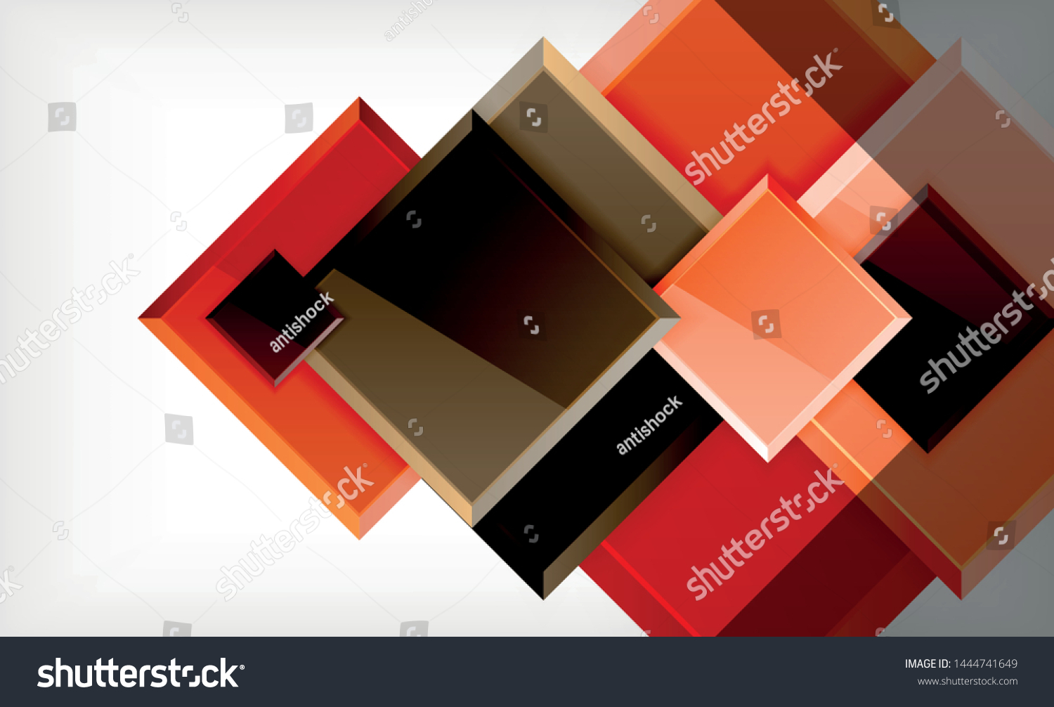 Colorful Square Rectangle Blocks Background Vector Stock Vector ...
