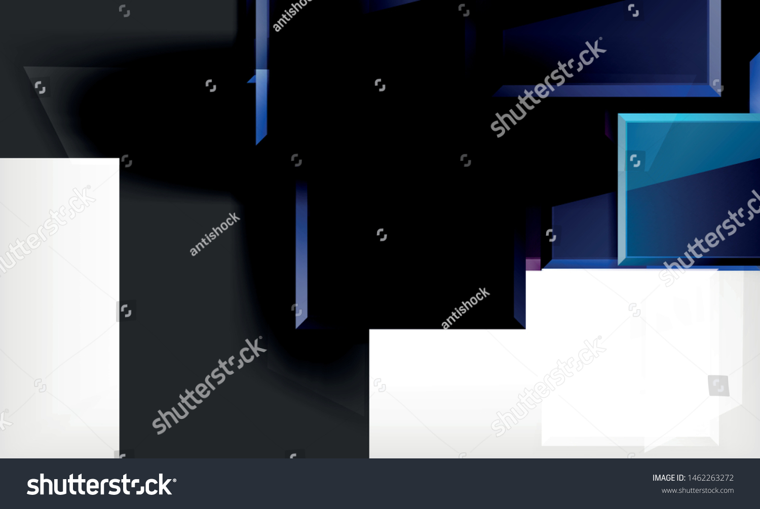 Colorful Square Rectangle Blocks Background Vector Stock Vector ...