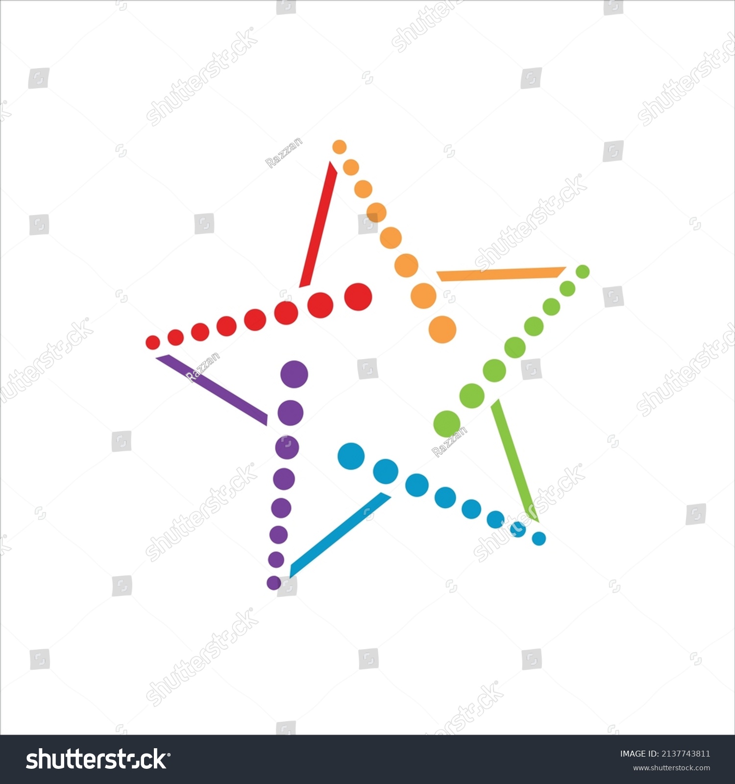 Colorful Star Vector Logo Template Stock Vector (Royalty Free ...
