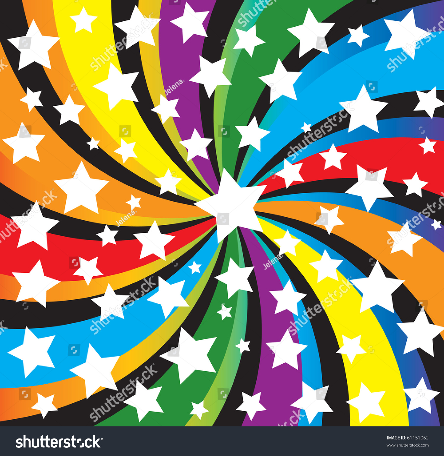 Colorful Stars Background Stock Vector (Royalty Free) 61151062 ...