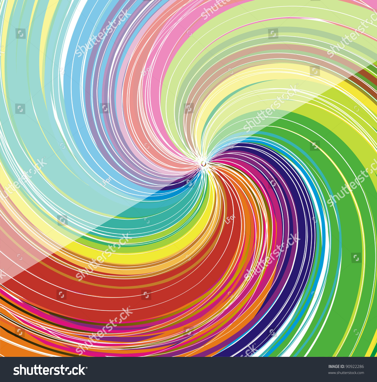Colorful Swirl Background Vector Stock Vector (Royalty Free) 90922286 ...