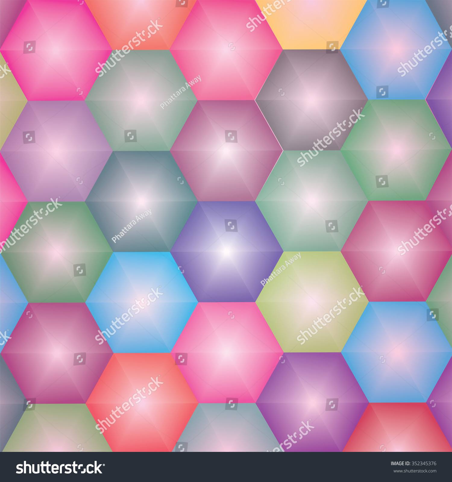Colorful Swirl Rainbow Polygon Background Vector Stock Vector (Royalty ...