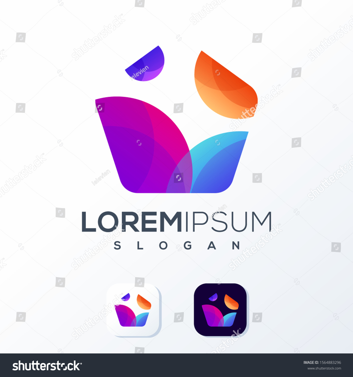 Colorful Technology Logo Design Idea Stock Vector (Royalty Free ...