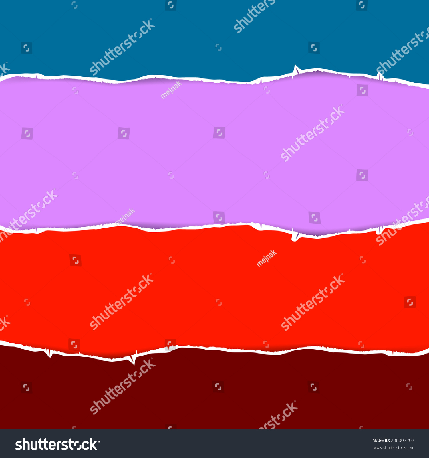 Colorful Torn Paper Background Vector Illustration Stock Vector ...