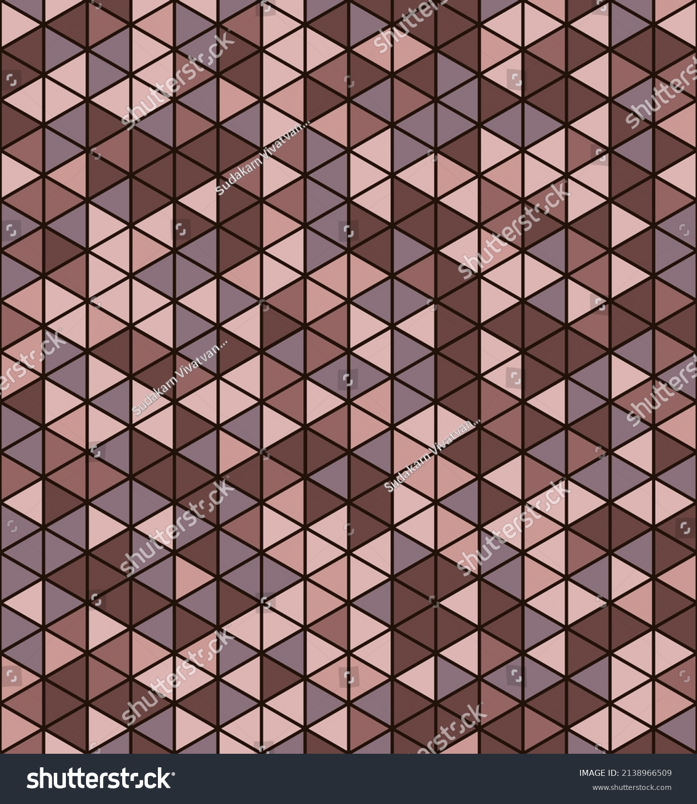 Colorful Triangle Cubes Pattern Background Vector Stock Vector (Royalty ...