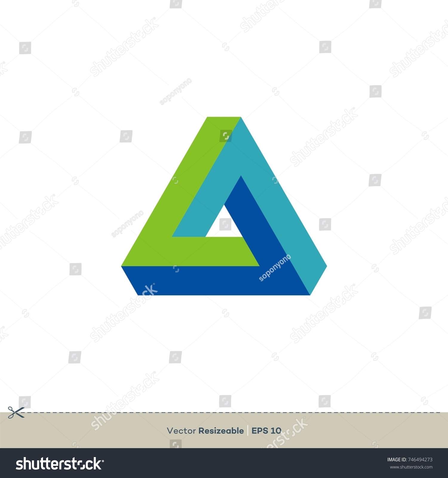 Colorful Trinity Vector Logo Template Illustration 库存矢量图（免版税）746494273 ...