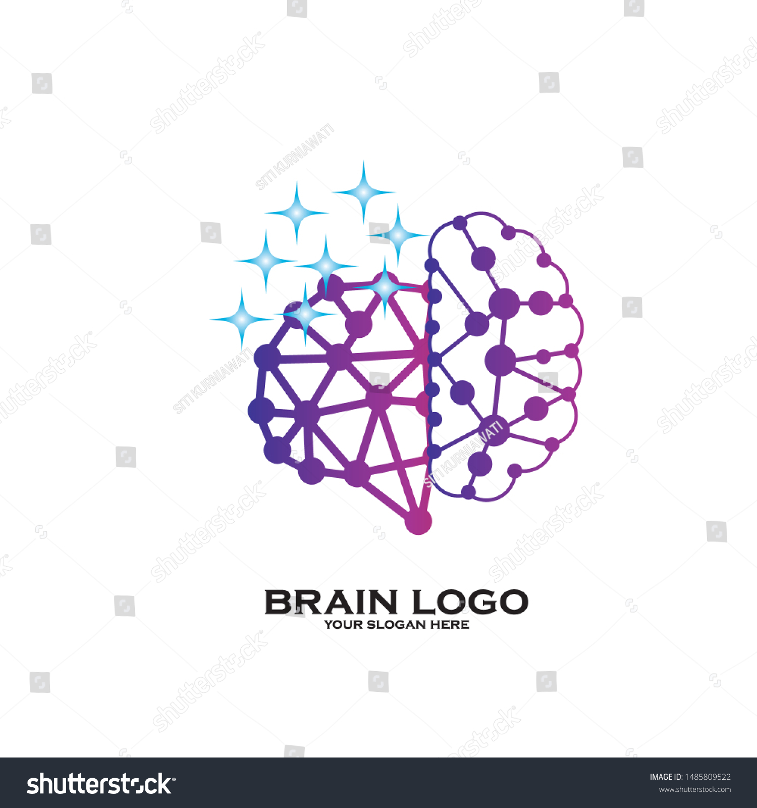 Colorful Vector Template Brain Logo Creative Stock Vector (Royalty Free ... Colorful Vector Template Brain Logo Creative Stock Vector (Royalty Free ...