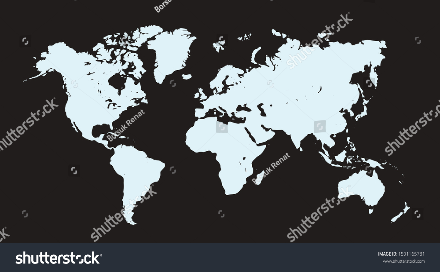 Colorful Vector World Map North South Stock Vector (Royalty Free ... Colorful Vector World Map North South Stock Vector (Royalty Free ...