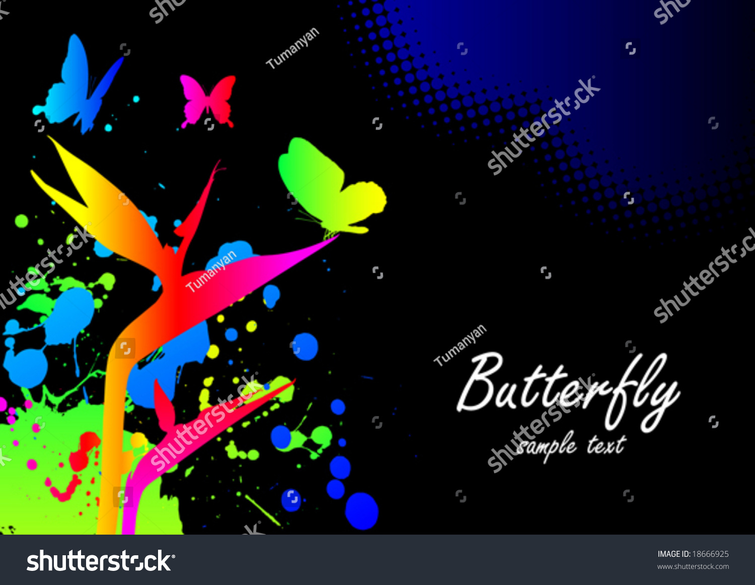 Colorful Wallpaper Vector Stock Vector (Royalty Free) 18666925