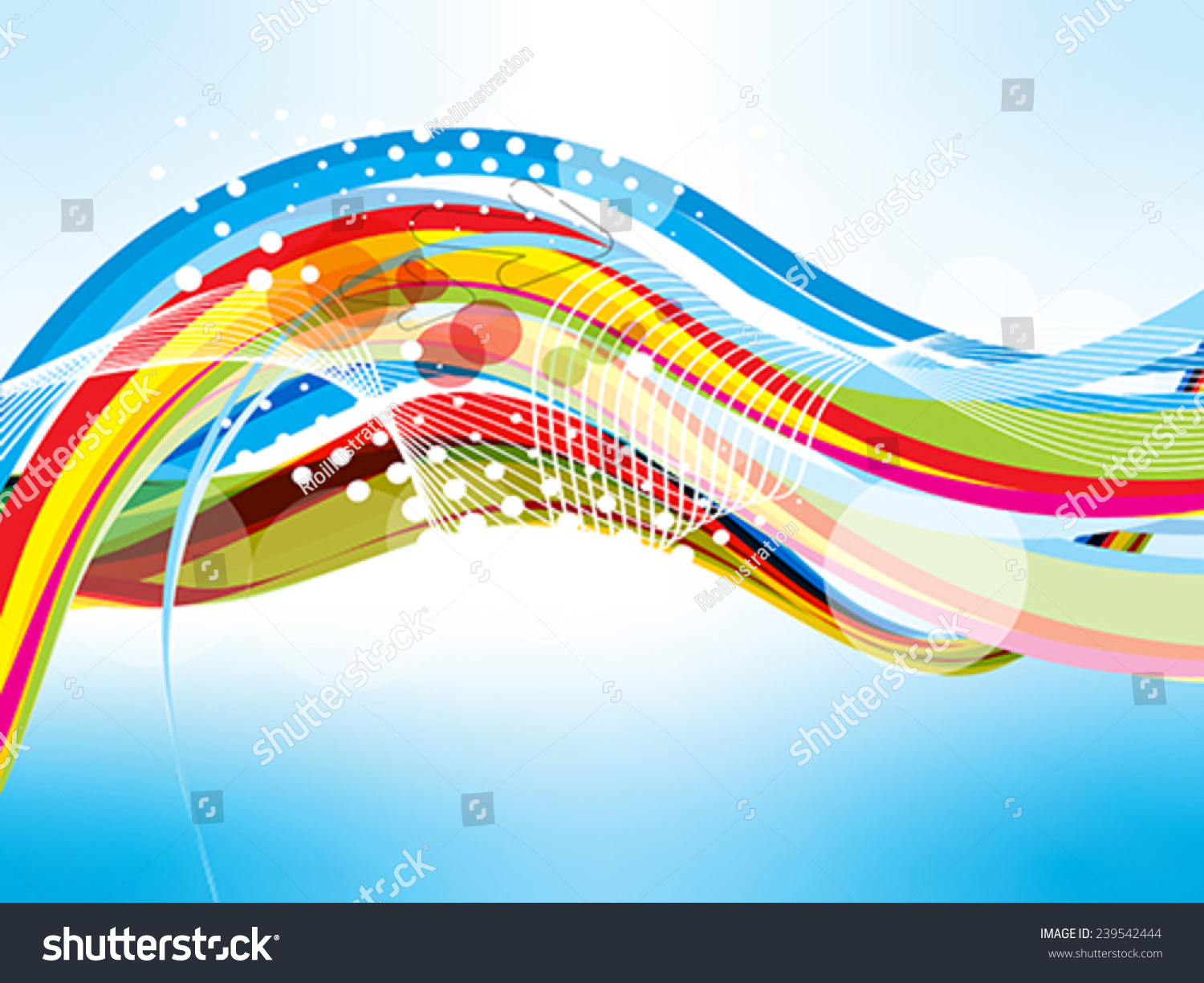 Colorful Wave Background Vector Illustration Stock Vector (Royalty Free ...