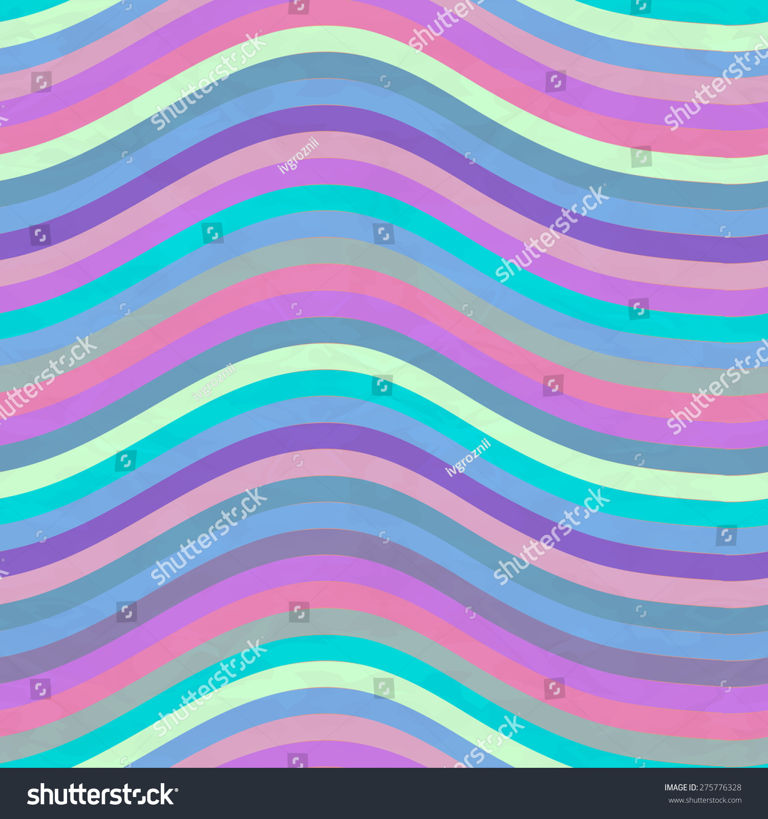 Colorful Wave Seamless Pattern Stock Vector 275776328 - Shutterstock