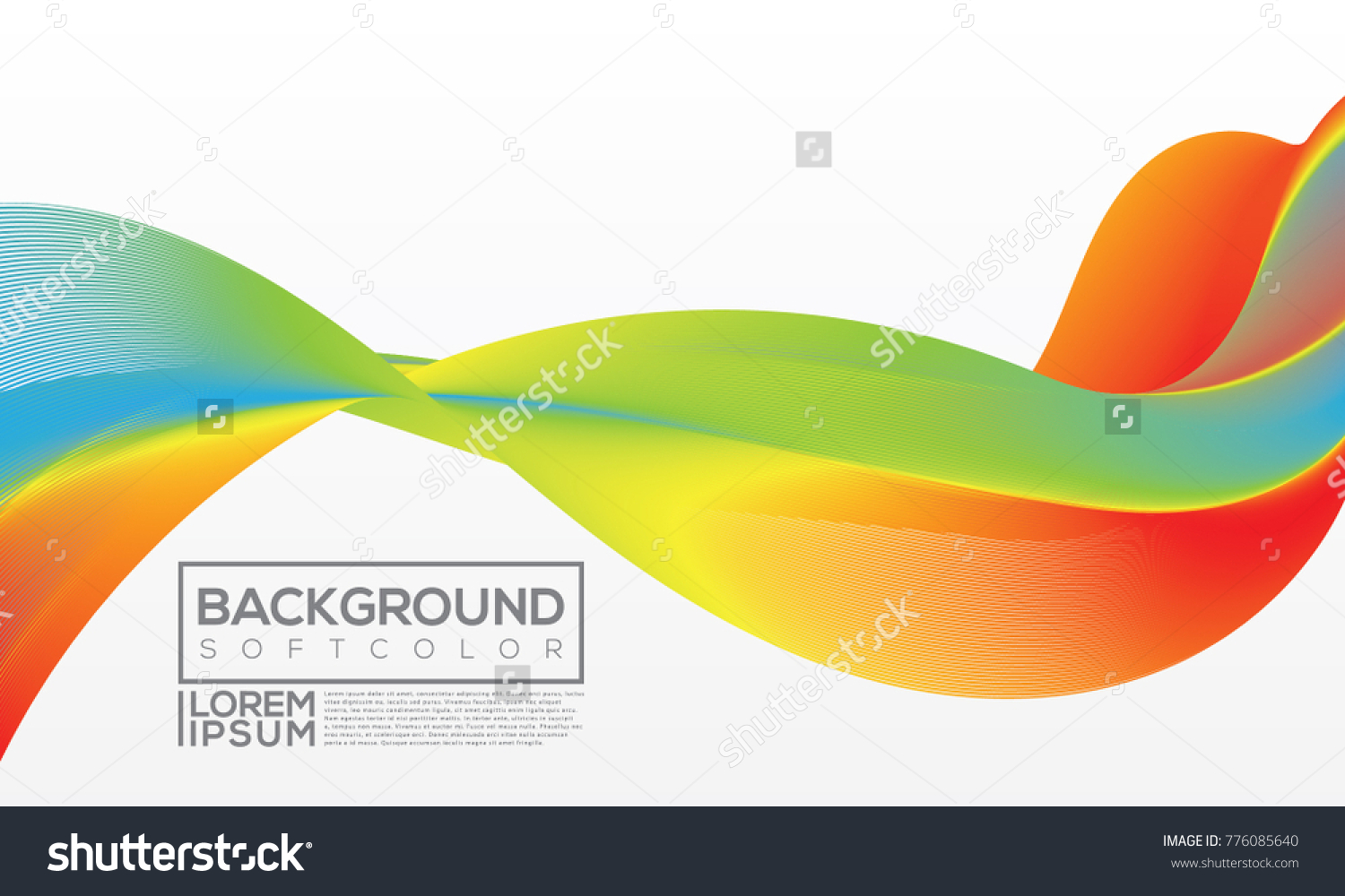 Colorful Wave Vector Stock Vector (Royalty Free) 776085640 | Shutterstock