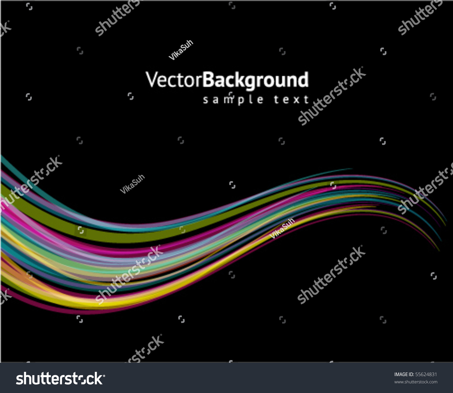 Colorful Wave Vector Background Stock Vector (Royalty Free) 55624831 ...