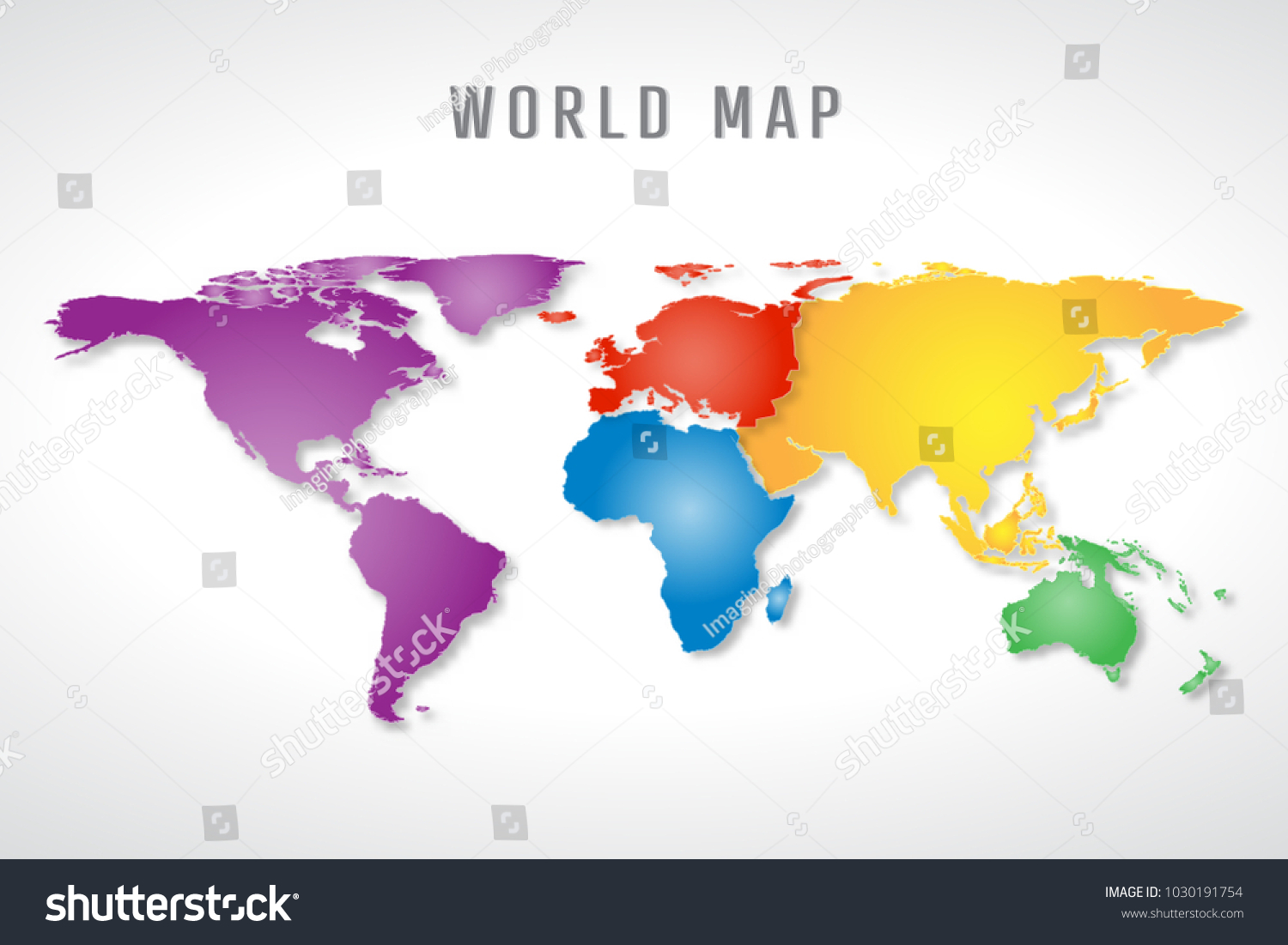 Colorful World Map Background Vector Illustration Stock Vector (Royalty ...
